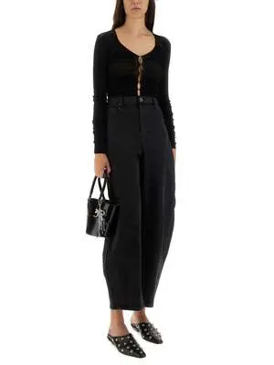 SELF-PORTRAIT Viscose Knit Top