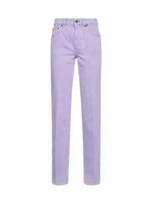 Chloé Straight Leg Garment-dyed Organic Cotton Denim Jeans - Multicolor
