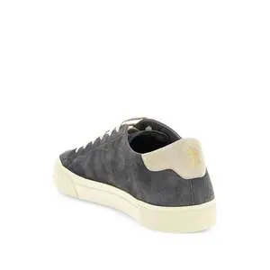 Brunello Cucinelli Grey Suede Lace-up Low-top Sneakers - Gray