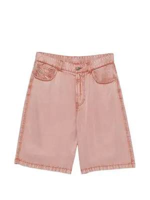 DIESEL® Bermuda Shorts With Pink Seam Detail - Multicolor