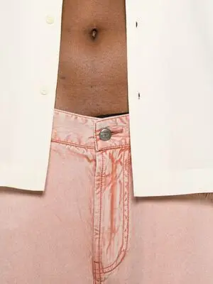 DIESEL® Bermuda Shorts With Pink Seam Detail - Multicolor