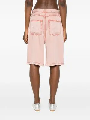 DIESEL® Bermuda Shorts With Pink Seam Detail - Multicolor