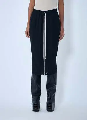 Rick Owens Elasticated Midi Skirt