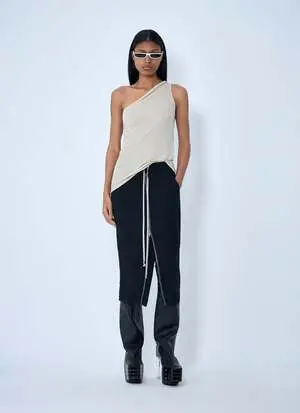 Rick Owens Elasticated Midi Skirt