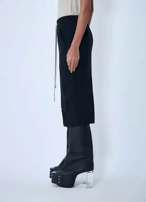 Rick Owens Elasticated Midi Skirt