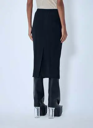 Rick Owens Elasticated Midi Skirt