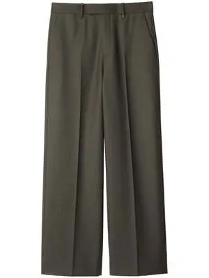 Burberry Wool Tailored Pants - Multicolor