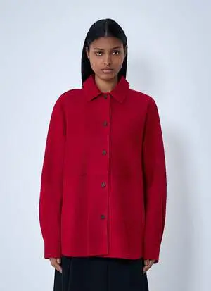 TOTEME Suede Overshirt - Multicolor