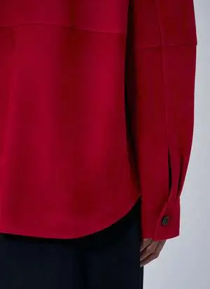 TOTEME Suede Overshirt - Multicolor