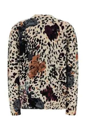 Fendi Printed Wool Blend Sweater - Multicolor