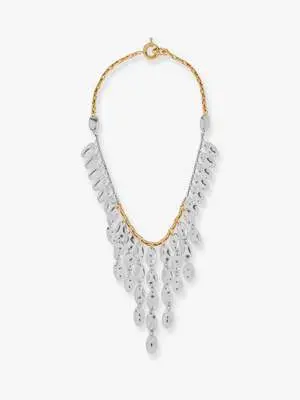 Isabel Marant Étoile Brass Necklace With Engraved Logo - Multicolor
