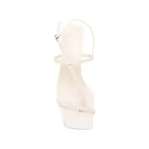 AeydĒ T-bar Square Toe Sandals - Cream