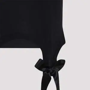 Simone Rocha Cotton T-shirt With Satin Bow Tails