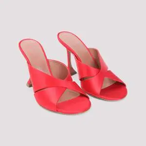 Amina Muaddi Salma 95 Slipper - Red