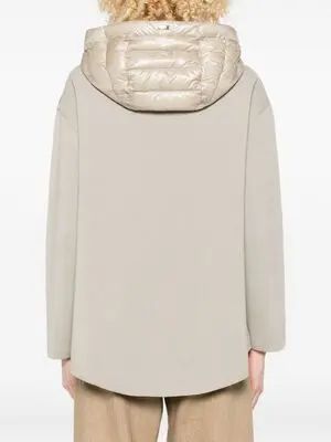 Herno Hooded Down Jacket With Zip Fastening - Multicolor