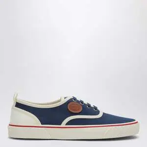 Valentino Garavani Canvas Sneakers With Logo Detail - Blue