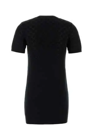 Gucci Wool Blend Mini Dress - Black