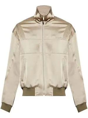 Saint Laurent Zip-up Bomber Jacket In Acetate