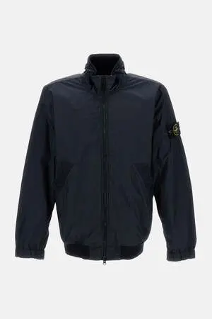Stone Island Zip-up Bomber Jacket With Stand Collar - Multicolor