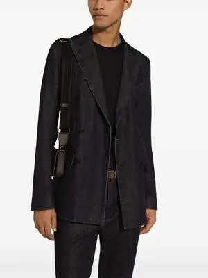 Dolce & Gabbana Double Breasted Denim Blazer