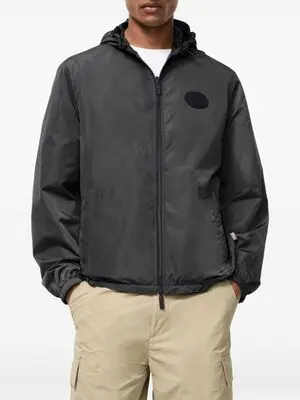 Burberry Checked Blouson Jacket With Detachable Hood