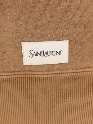 Saint Laurent Certified Cotton Sweatshirt With Logo Label