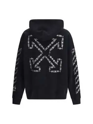 Off-White Chain Araldic Arrow Skate Hoodie - Black