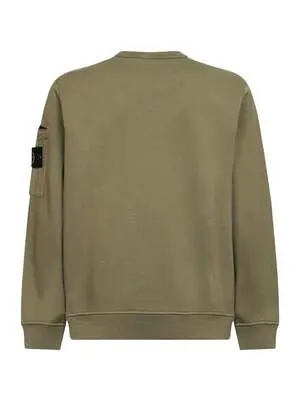 Stone Island Cotton Sweatshirt With Ripstop Pocket - Multicolor
