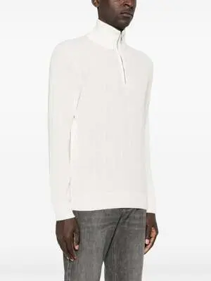 Brunello Cucinelli Cashmere Quarter Zip Sweater - Multicolor