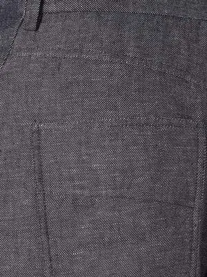 Fendi Relaxed Fit Jeans In Linen, Cotton, And Silk