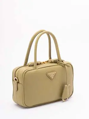 Prada Calf Leather Satchel Bag - Multicolor