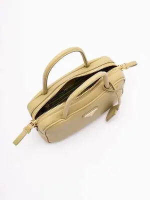 Prada Calf Leather Satchel Bag - Multicolor