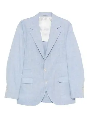 Brunello Cucinelli Single-breasted Blazer Jacket - Multicolor