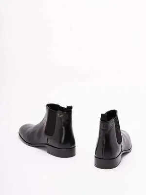 Prada Black Goat Skin Ankle Boots