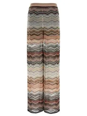 Missoni Chevron Lamé Sequined Wide-leg Pants