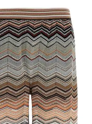 Missoni Chevron Lamé Sequined Wide-leg Pants