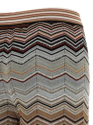 Missoni Chevron Lamé Sequined Wide-leg Pants