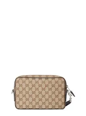 Gucci Gg All-over Ecoleather Crossbody Bag - Cream