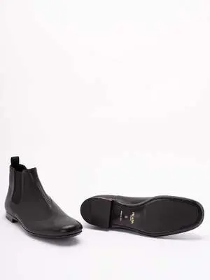 Prada Leather Chelsea Boots