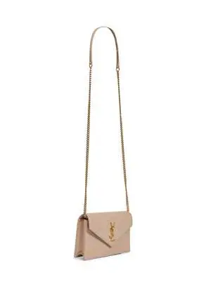 Saint Laurent Cassandre Classic Envelope Clutch With Chain Shoulder Strap