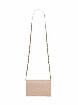 Saint Laurent Cassandre Classic Envelope Clutch With Chain Shoulder Strap