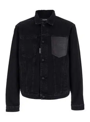 Dsquared2 Denim Jacket With Embossed Logo