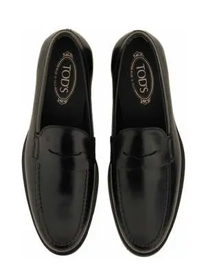 TOD'S Leather Loafers - Black