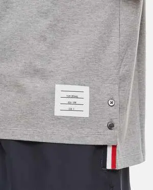 Thom Browne Ss Rwb Pocket Jersey Cotton T-shirt
