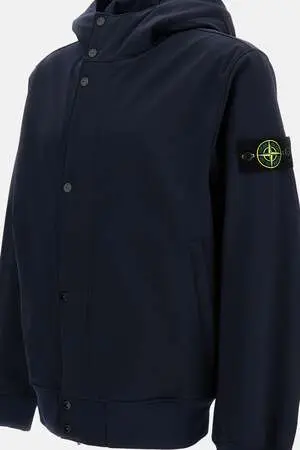 Stone Island Soft Shell Hooded Jacket - Multicolor