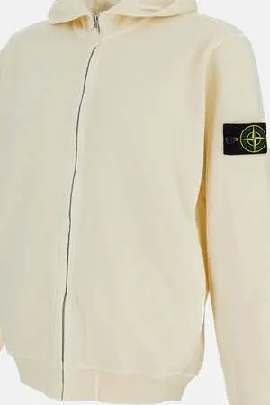 Stone Island Organic Cotton Fleece Hoodie
