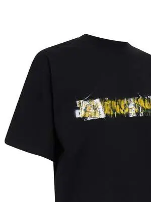 Balenciaga Black Messy Spray Medium Fit T-shirt