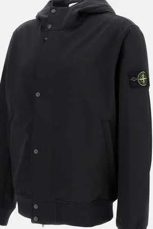 Stone Island Soft Shell Hooded Jacket - Multicolor