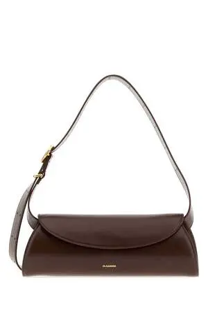JIL SANDER Leather Crossbody Bag - Brown