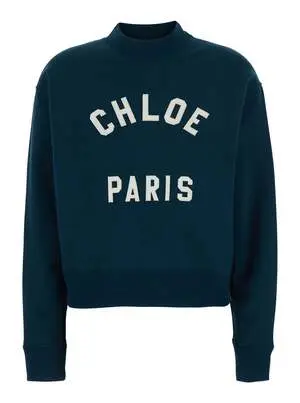 Chloé Crewneck Sweatshirt With Logo Lettering - Multicolor